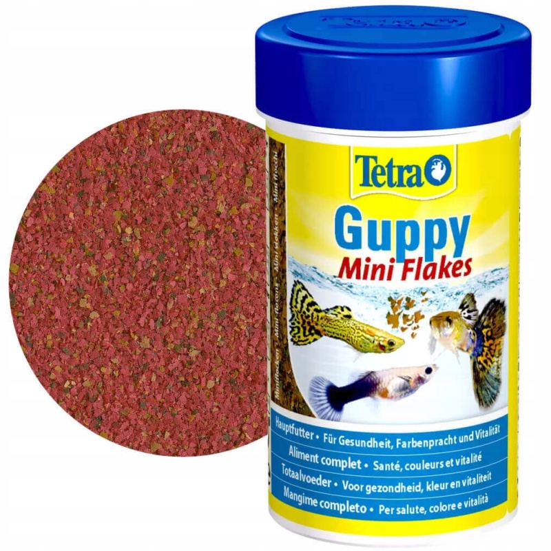 Tetra Guppy Mini flakes 250 ml - Aquatantan.dk